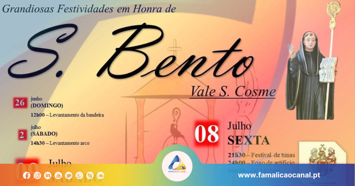 Vale S. Cosme presta homenagem a S. Bento | Famalicão Canal
